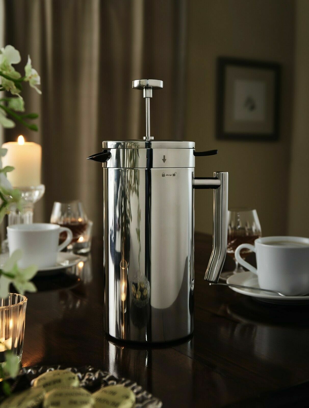 Scotts+of+Stow+3251435+Insulated+Cafetiere+-+Silver for sale online | eBay