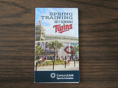 2017 Minnesota Twins Spring Training Team Pocket Schedule | eBay