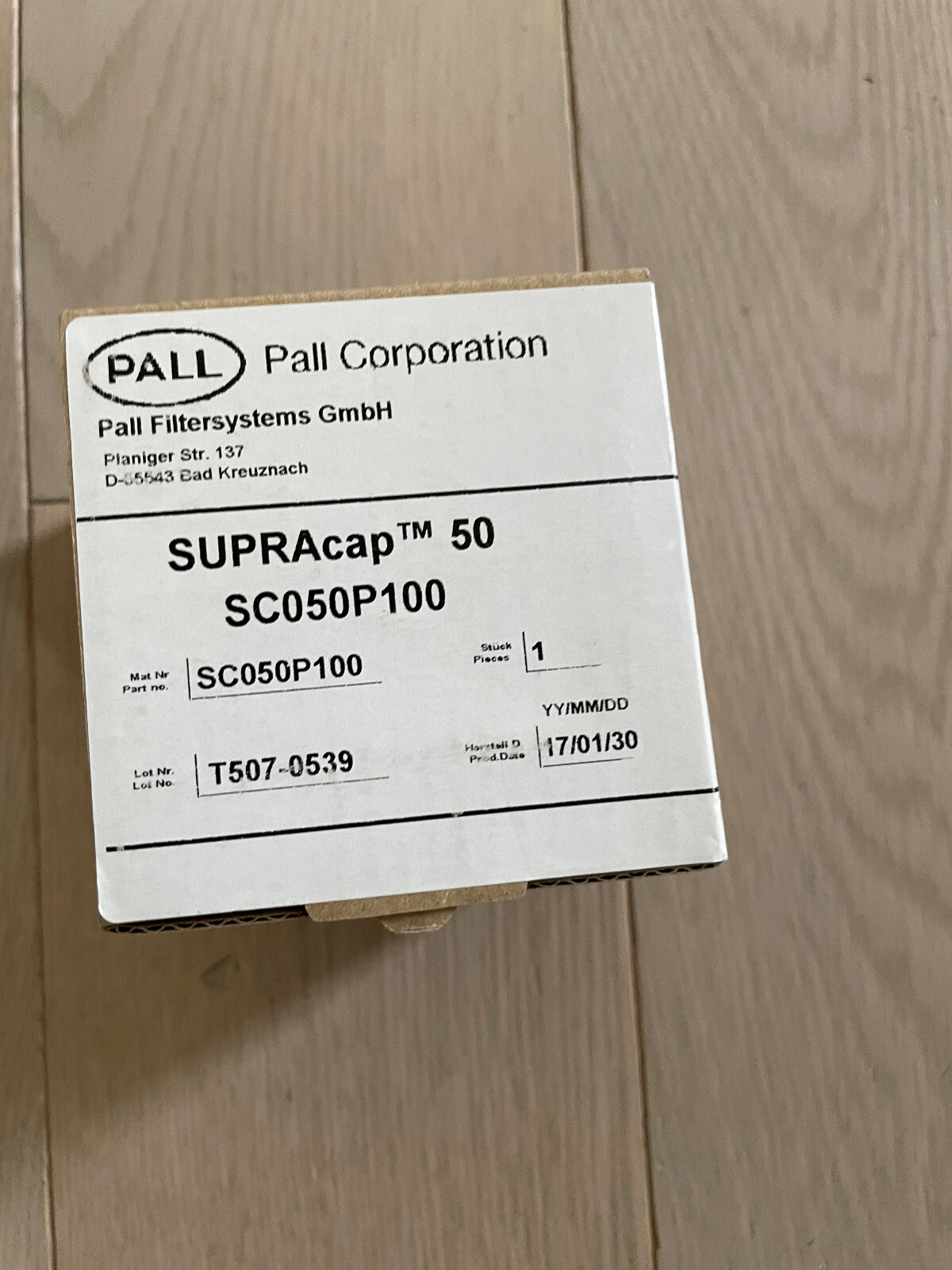 Pall SC050P100 Supracap 50 Depth Filter Capsule w/ Single-Layer Media ...