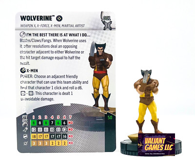 Marvel Heroclix Wolverine #001 w/ Card Deadpool Weapon X Set | eBay