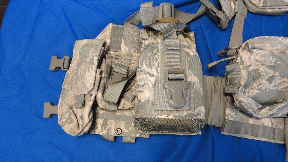 GEN 3 USAF AIR FORCE ABU Tactical Fighting Load Carrier Harness Pouches ...