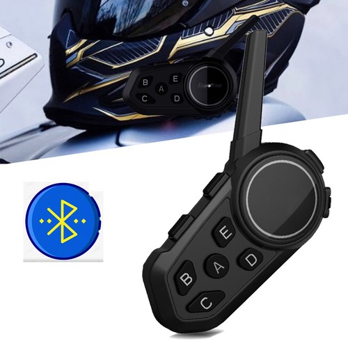 6 Rider Intercom Motorcycle Bluetooth Helmet Headset Interphone ...
