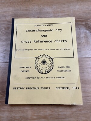 Interchangeability Charts and Cross Reference For Aircraft Components ...