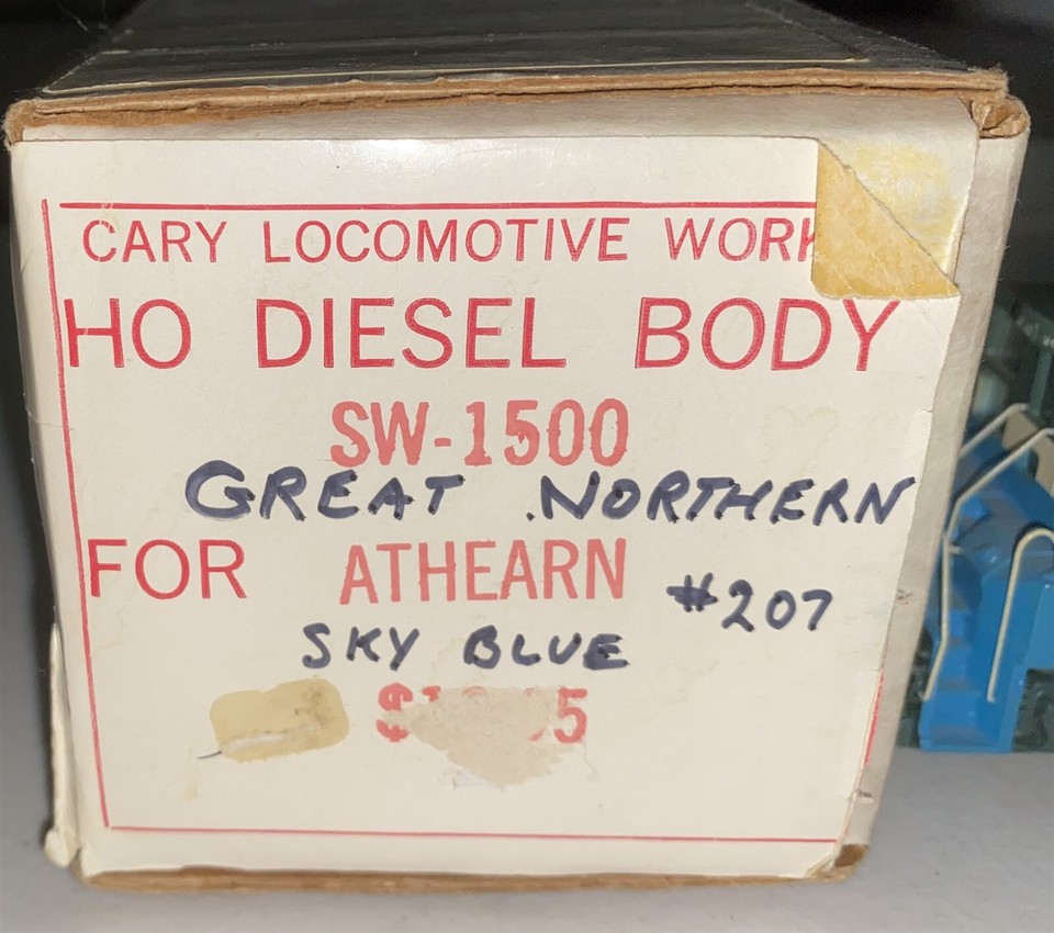 SUPER HO Scale Cary Locomotive Works Athearn Great Northern RR Sky Blue ...