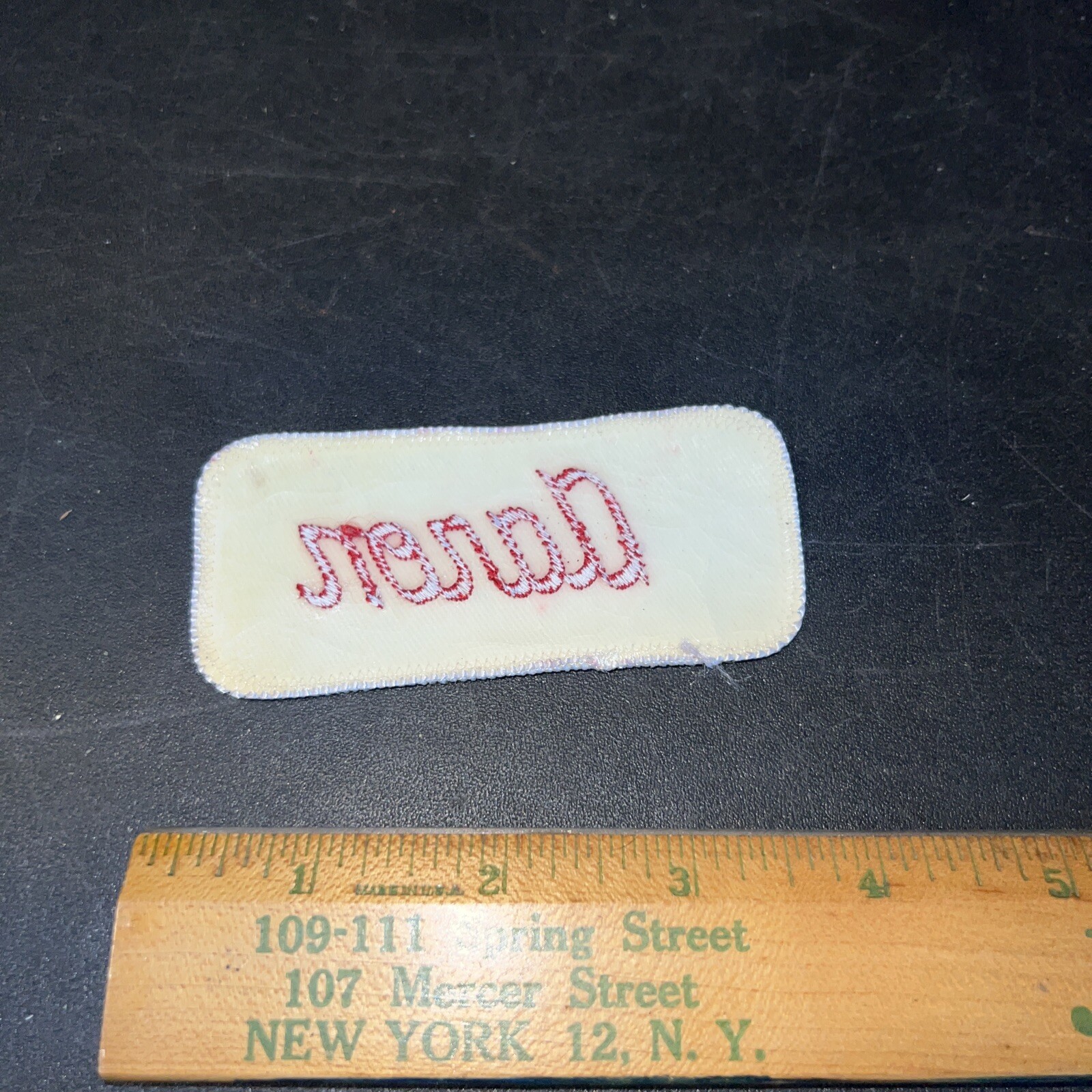 Vintage 1970s Car Mechanic Name tag Patch Aaron | eBay