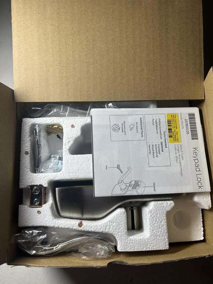 Schlage Keypad Entry Lock Auto FE575 PLY 626 ELA Entry Door Lever NEW ...