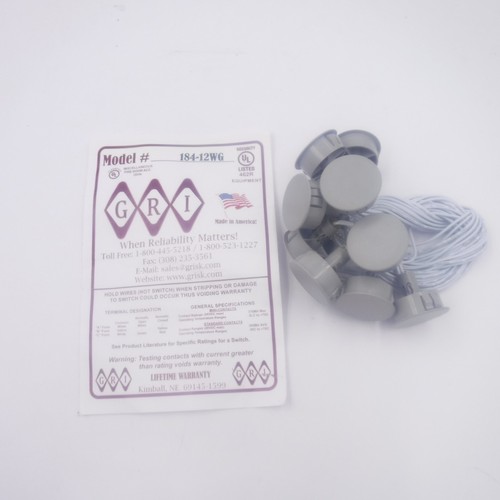 10 Pk GRI 184-12WG 1" Steel Door Recessed Switch Set Wide Gap 10W ...