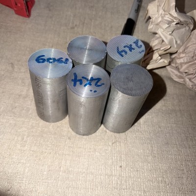 Aluminum cylinders 2x4 inch / 1 & 1/4 pound each / 5 rods total | eBay