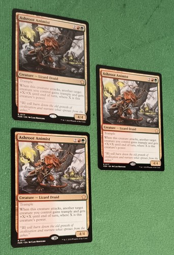 MTG 3x Ashroot Animist - Foundations - 0117 Rare Lizard Druid | eBay
