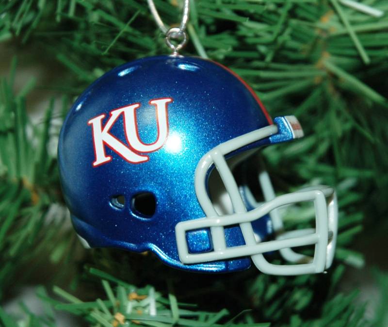 Kansas Jayhawks Football Helmet Christmas Ornament | eBay