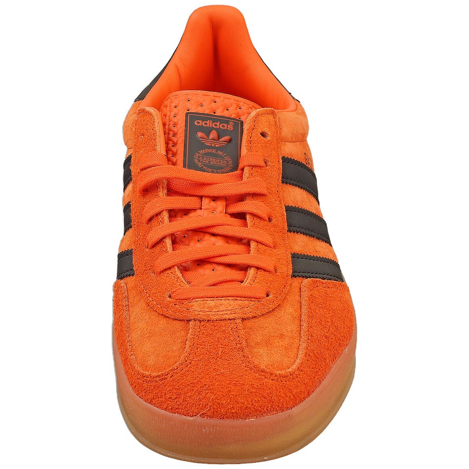 adidas Gazelle Indoor Mens Fashion Sneakers in Orange Black - 10 US | eBay