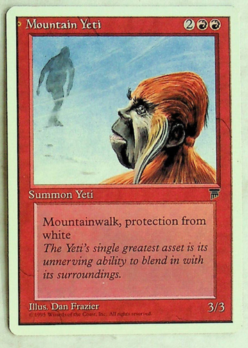 Mountain Yeti - Chronicles - 1995 - Magic the Gathering | eBay