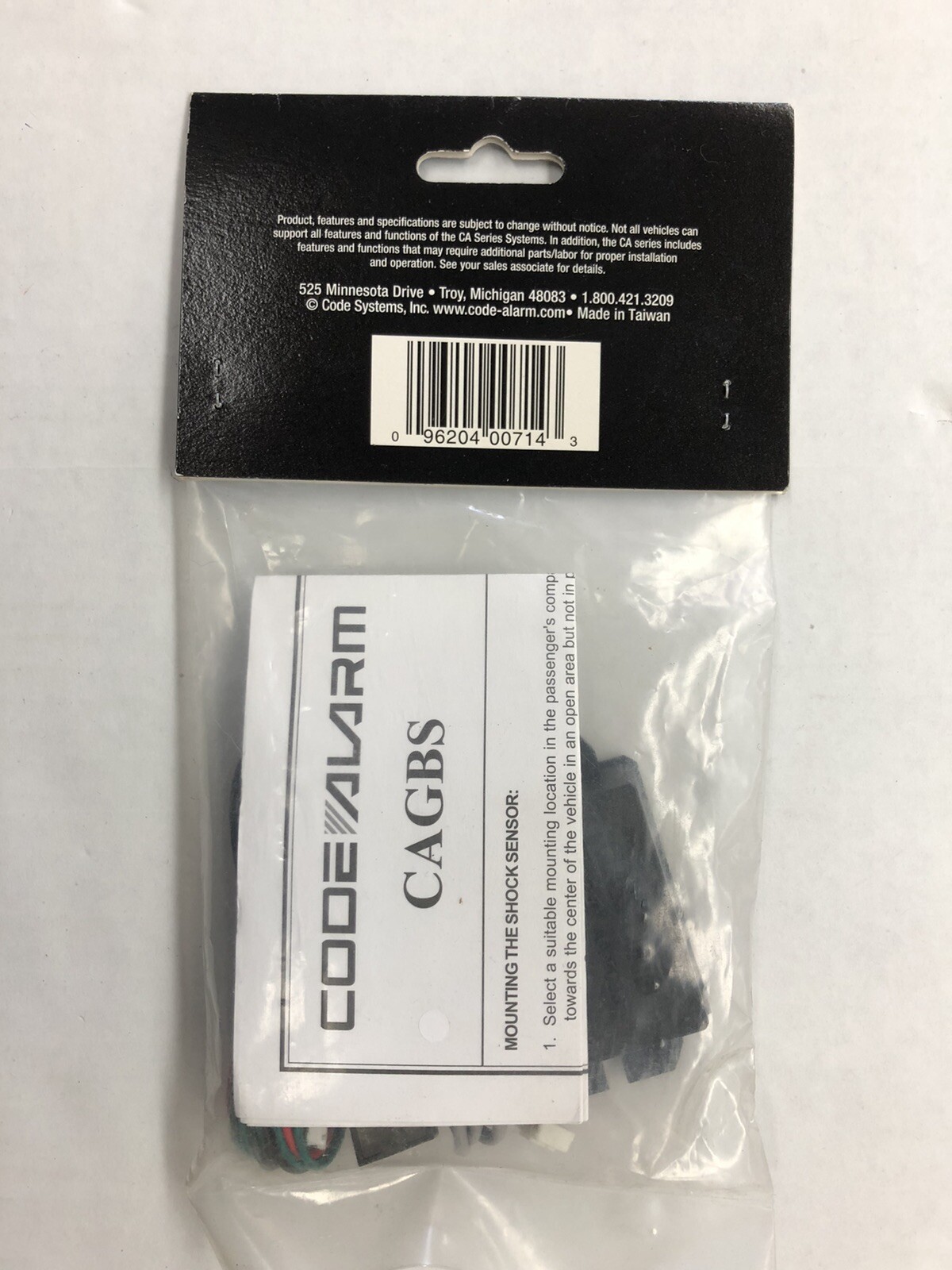 Code Alarm Car Alarm CAGBS Universal Security Alarm GLASS BREAK SENSOR ...