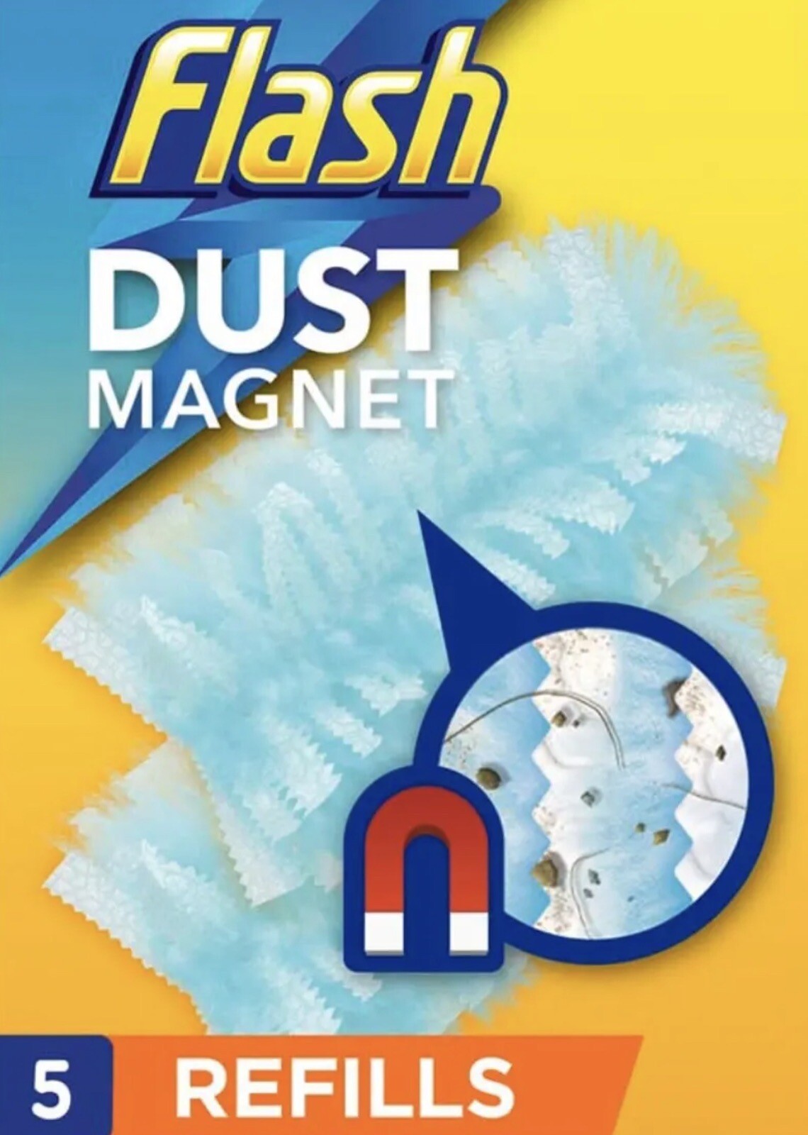 Flash Dust Magnet Refill 5x DUSTER REFILLS BYE TO DUST-THE BEST CLEANER ...