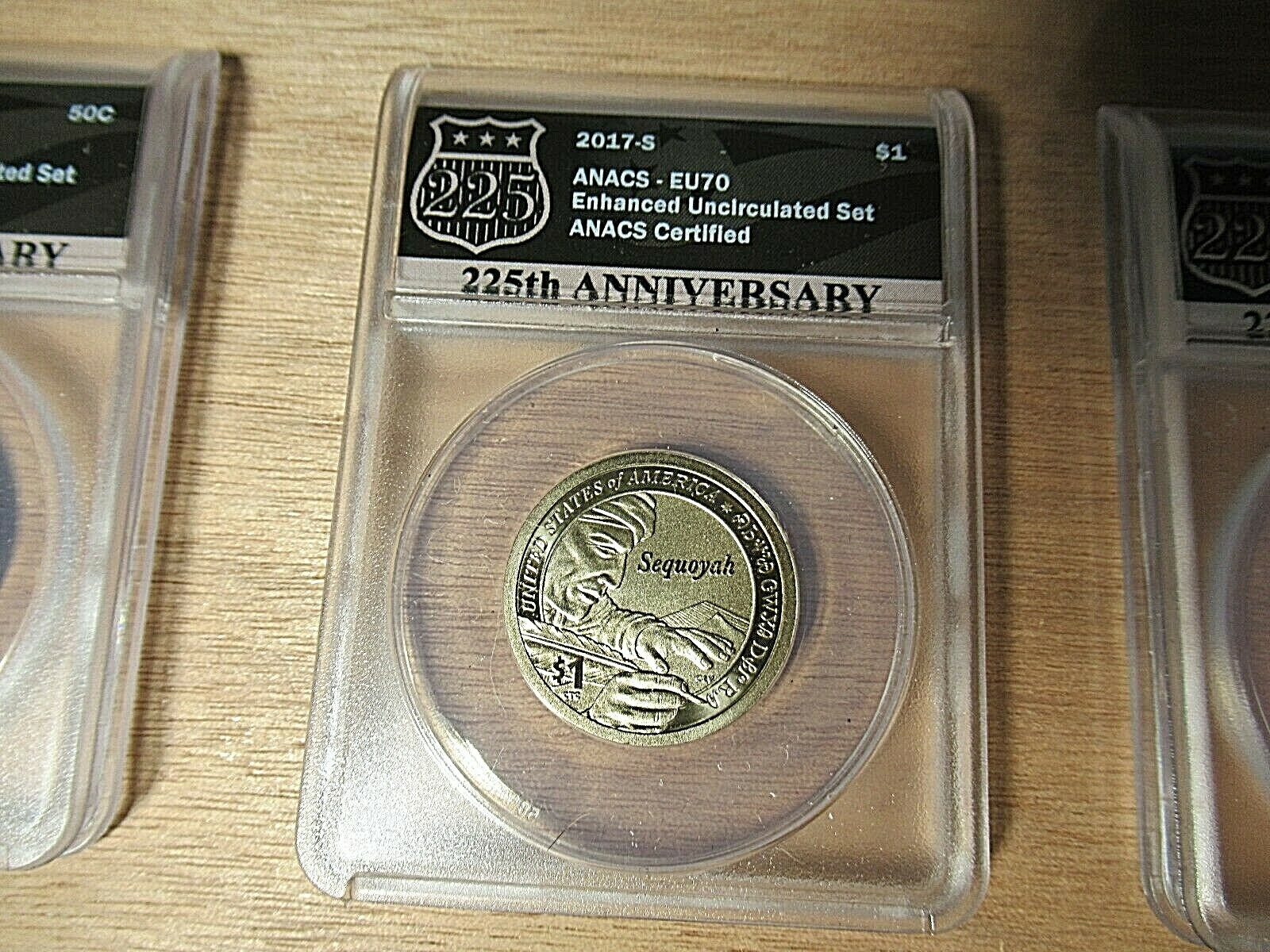 2017-S Full Set ANACS EU70 225th Anniv. ENHANCED / 10 BU Coins / Nice ...