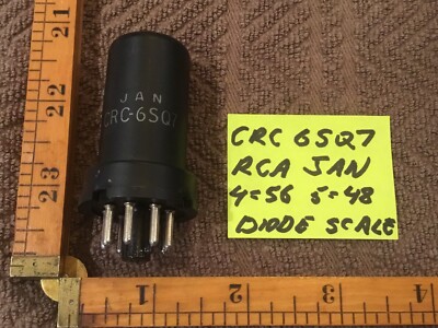 Vintage RCA Metal Vacuum Tube Type 6SQ7/ JAN-CRC-6SQ7 Tested | eBay