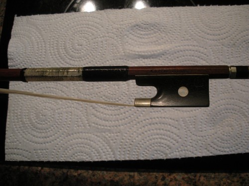 Antique Vintage Pernambuco Violin Bow Branded H.R. Pfretzschner Germany ...