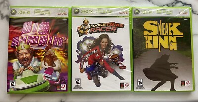 XBOX Microsoft 360 *3* Burger King Games PocketBike Racer Sneak King ...