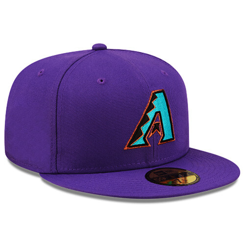 New Era Arizona Diamondbacks Purple Fitted Hat MLB 2001 World Series ...
