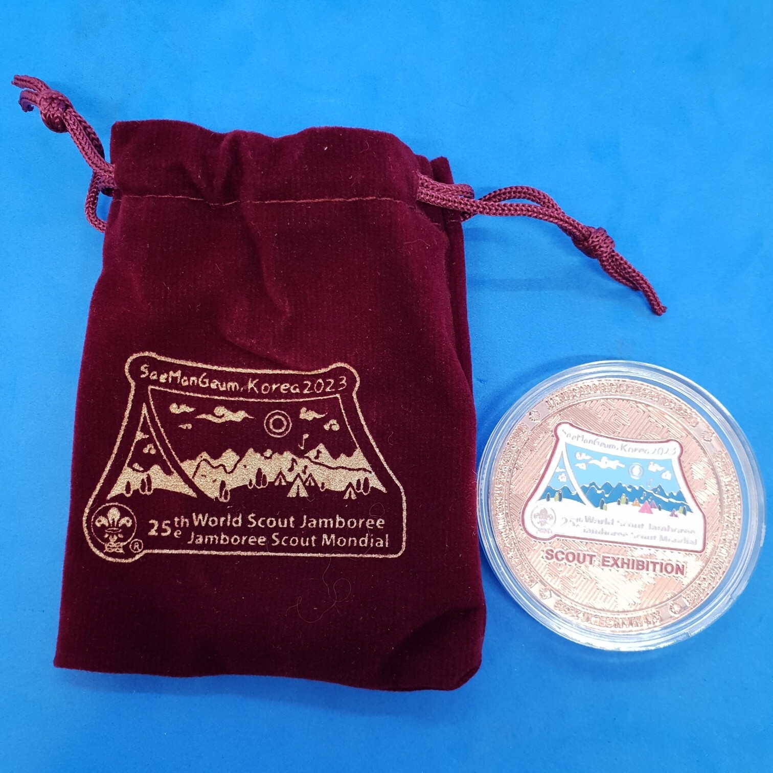 VERY RARE 25th World Jamboree 2023 KOREA / SCOUT EXHIBITION TEAM COIN ...