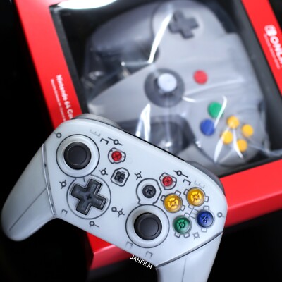 Custom Nintendo Switch Pro N64 Controller + Official Nintendo N64 ...