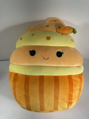 Squishmallows 14" Keisha Carrot Cake Cupcake Plush Stuffed Animal ...