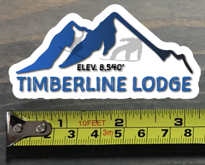 Timberline Lodge Sticker Decal 3.25" Oregon Mountain Ski Snowboard ...
