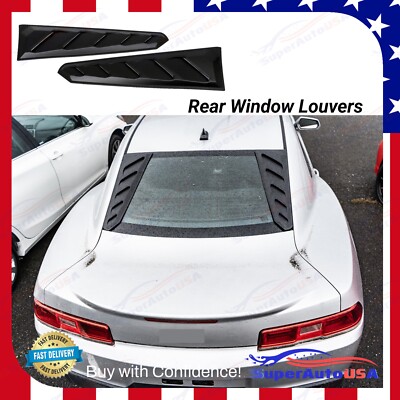 For Chevy Chevrolet 5th Camaro 2010- 15 Matte Black Sunshade Rear ...