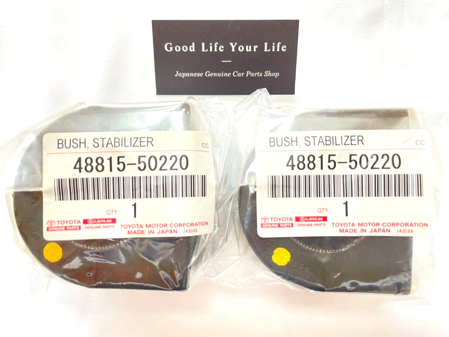 Toyota Lexus LS460 STABILIZER BAR BUSHINGS 48815-50220 x2 Genuine Japan ...