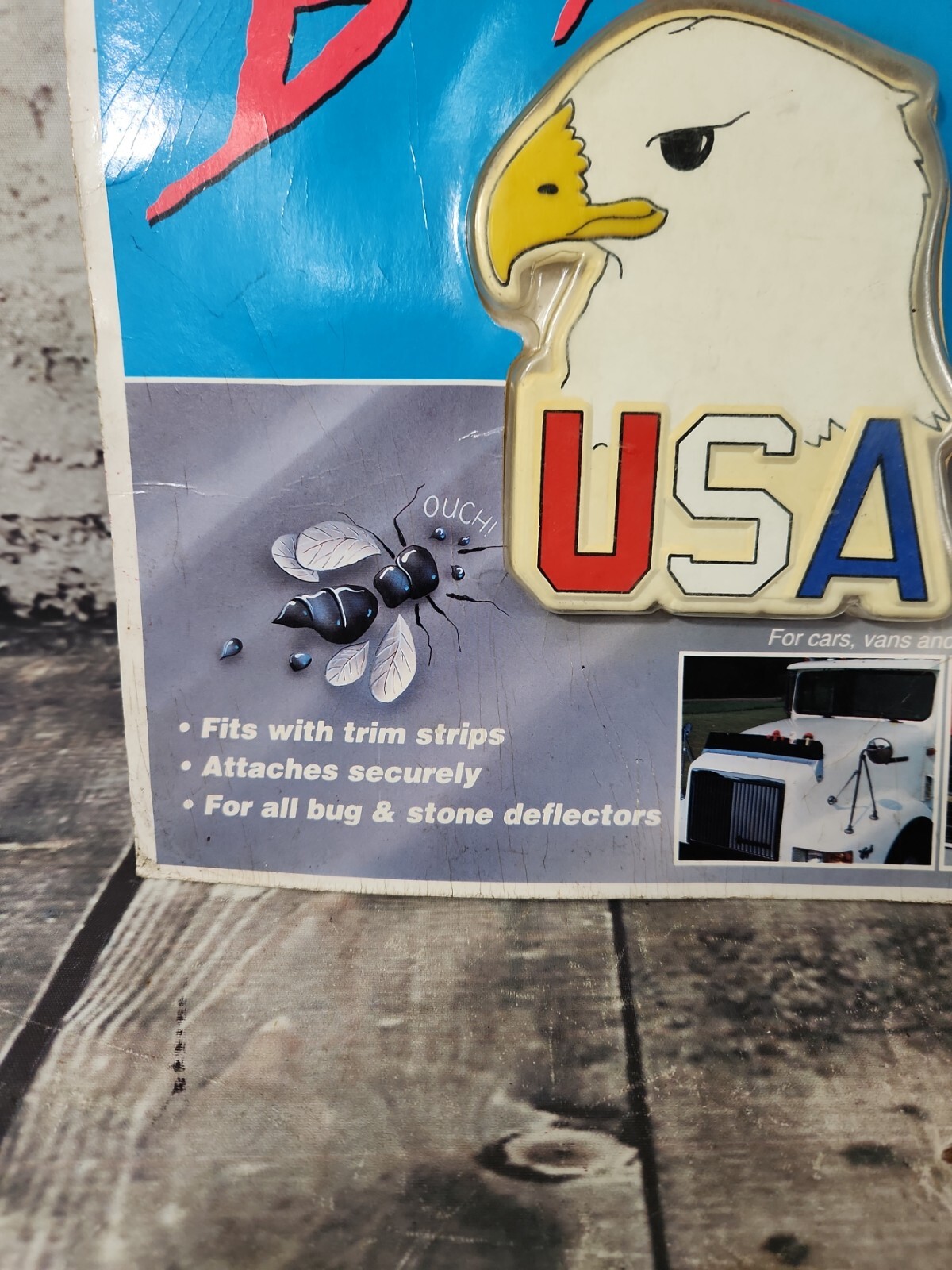 NOS Kenco Bugman Eagle USA Deflecta-Shield Bug Hood Shields Ford Chevy ...