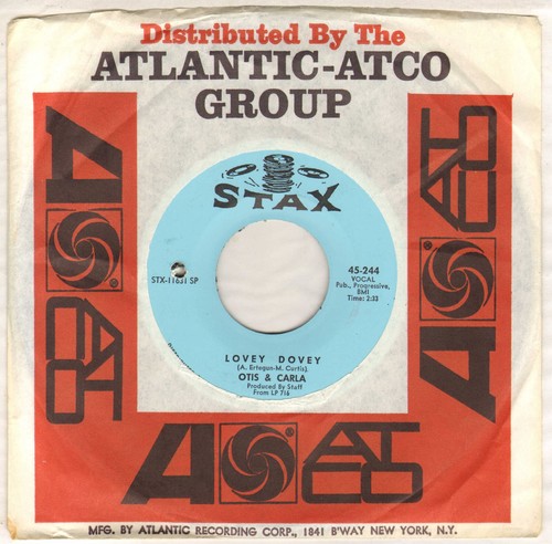 OTIS REDDING / CARLA THOMAS "LOVEY DOVEY" SOUL SP 1968 STAX 45-244 | eBay