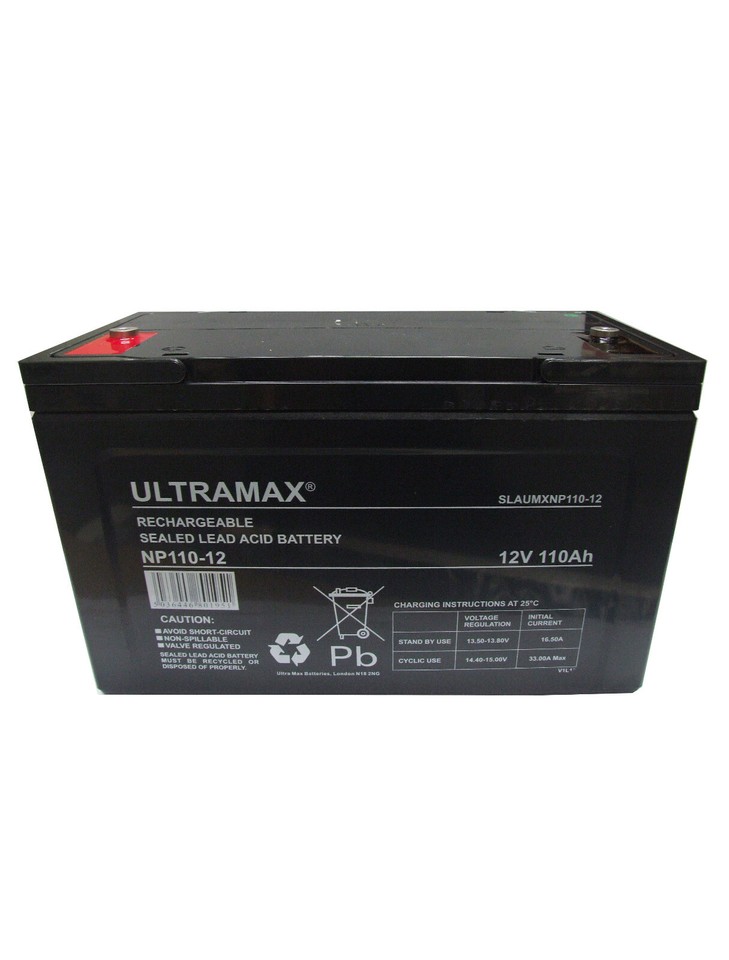ULTRAMAX NP110-12, 12V 110Ah Sealed Lead Acid - AGM - VRLA Battery | eBay