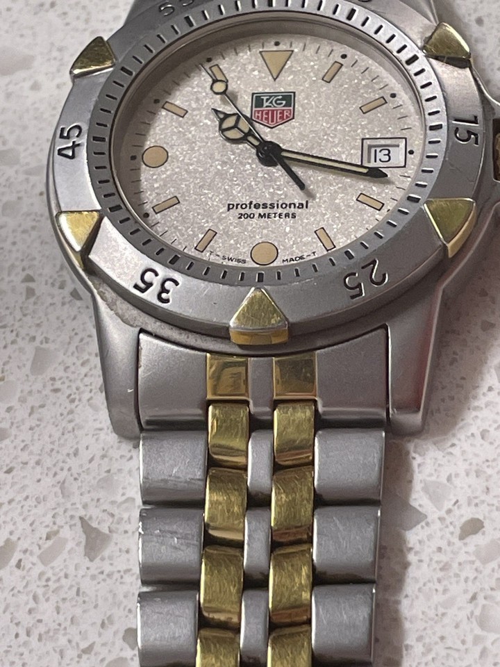 TAG Heuer 1500 Two-Tone Desk Dive Men's Watch ref. WD1221-K-20 Obama ...