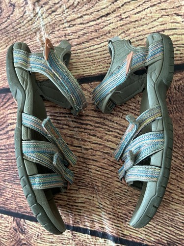 TEVA WOMEN TIRRA TAUPE MULTI STRAPPY SPORTS SANDALS US 9 889830500047| eBay