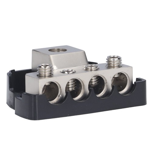 _4 Way Power Distribution Block Amp Fuse Holder Ground Distributor ...