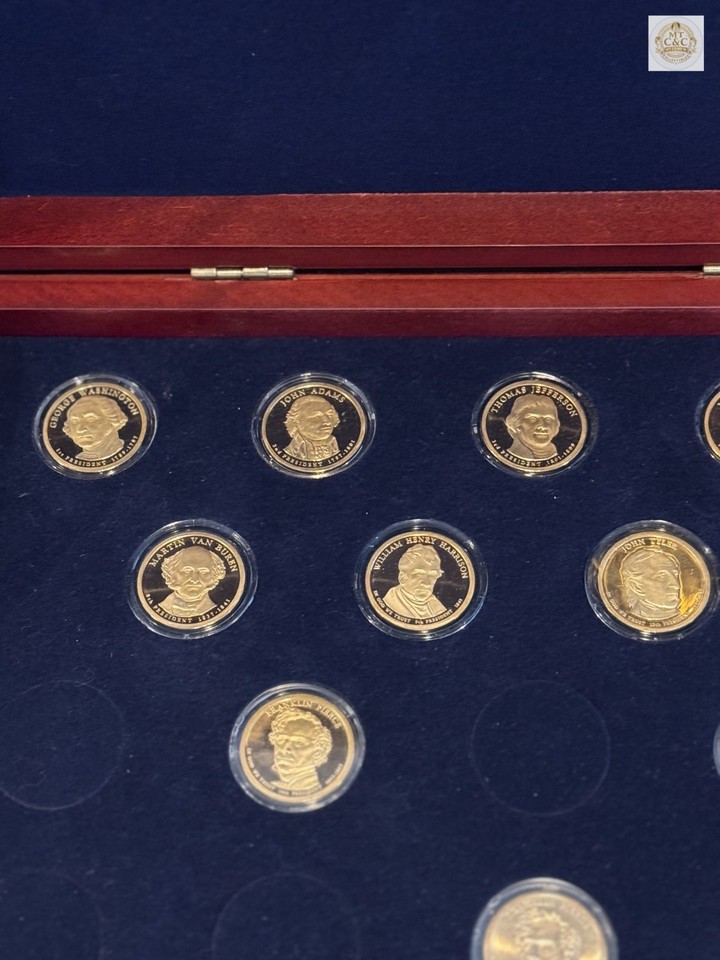Franklin Mint Presidential Set Box w/ 20 U.S. Mint $1 Coins 🏛️ ...