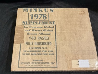 Minkus 1978 Supplement for Supreme Global and Master Stamp Album ...