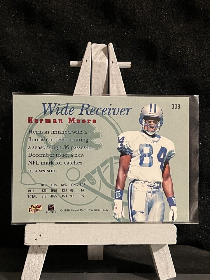 1996 Playoff Prime Herman Moore #039 Detroit Lions Football NFL Card | eBay