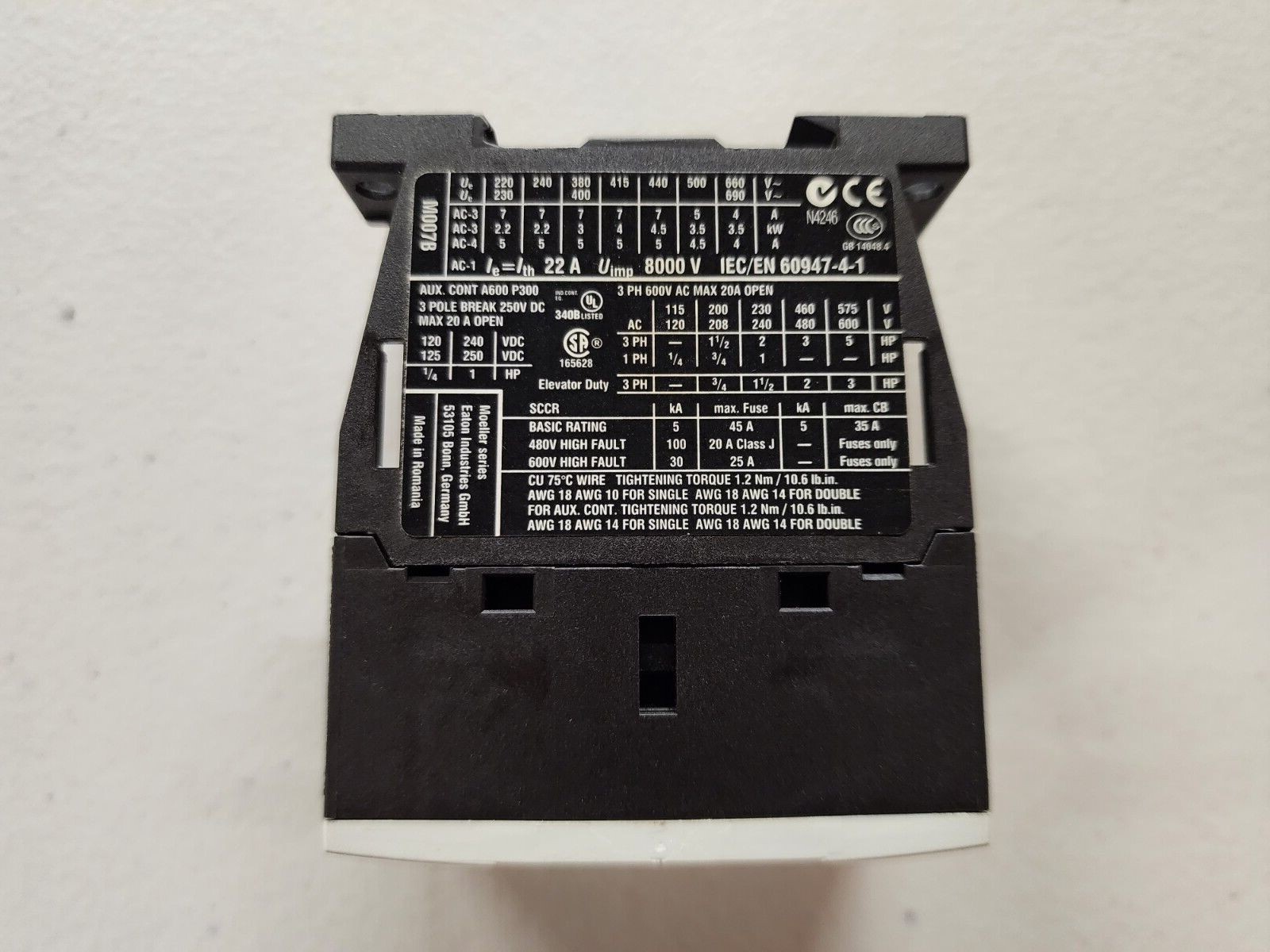 Eaton DIL M7-10 XTCE007B10 Contactor. 24VDC. | eBay