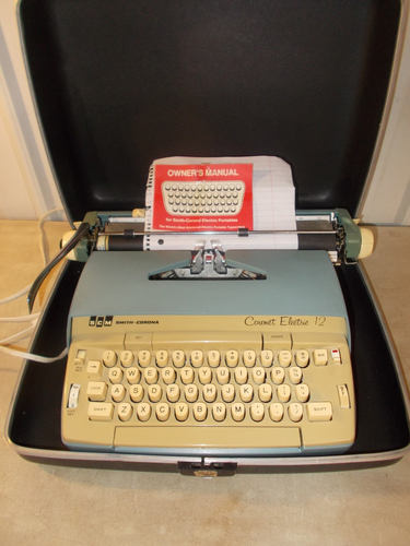 VINTAGE SMITH CORONA CORONET ELECTRIC 12 TYPEWRITER BLUE 1968 WORKS | eBay
