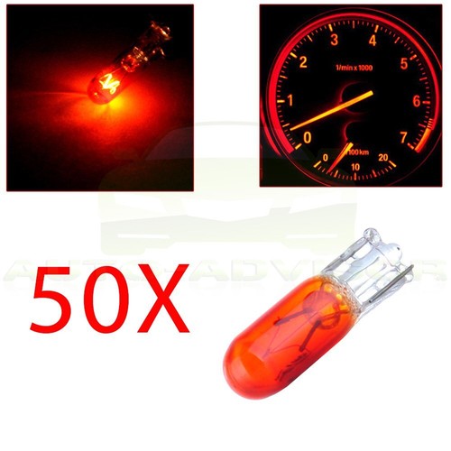 For 50X T5 Yellow Halogen Mini-Wedge Light Instrument Cluster 70 73 74 ...