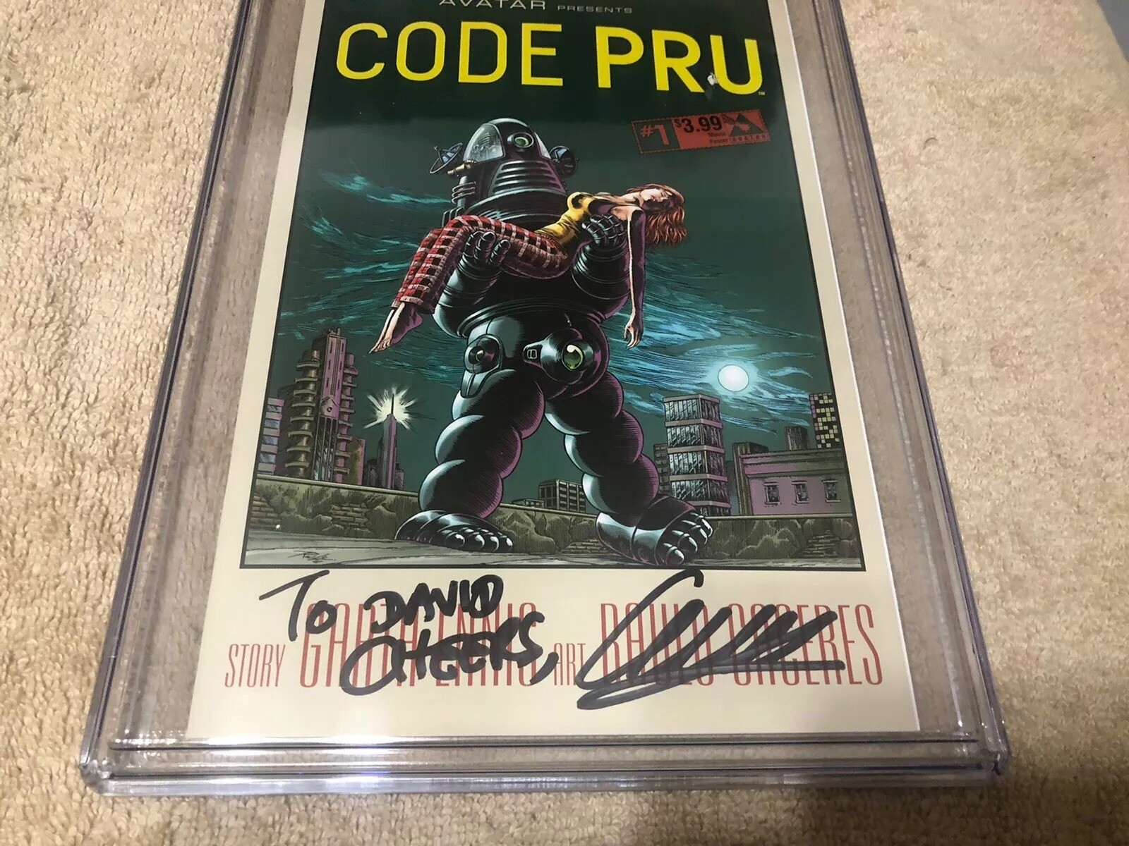 Code Pru 1 CGC SS 9.8 Gartth Ennis Forbidden Planet Movie Poster Ed ...