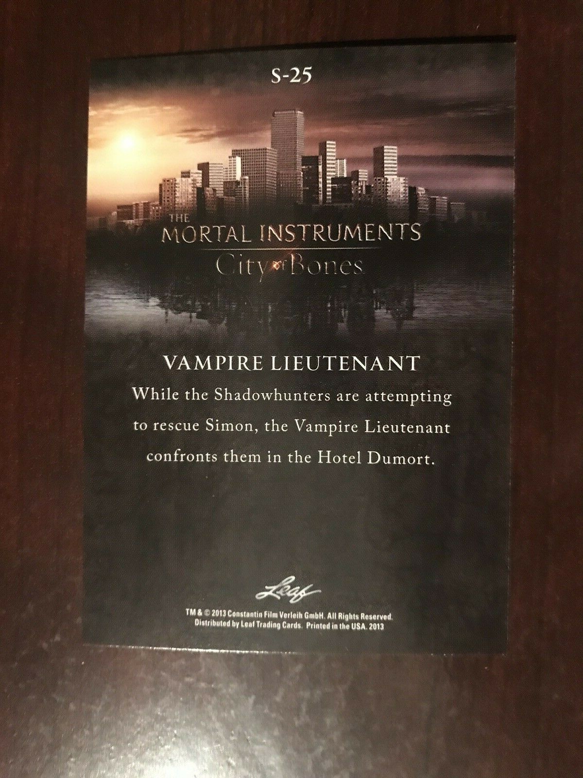 Simon City Of Bones Vampire