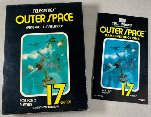 Box and Manual ONLY Sears TeleGames Outer Space Race Lunar Lander Atari ...