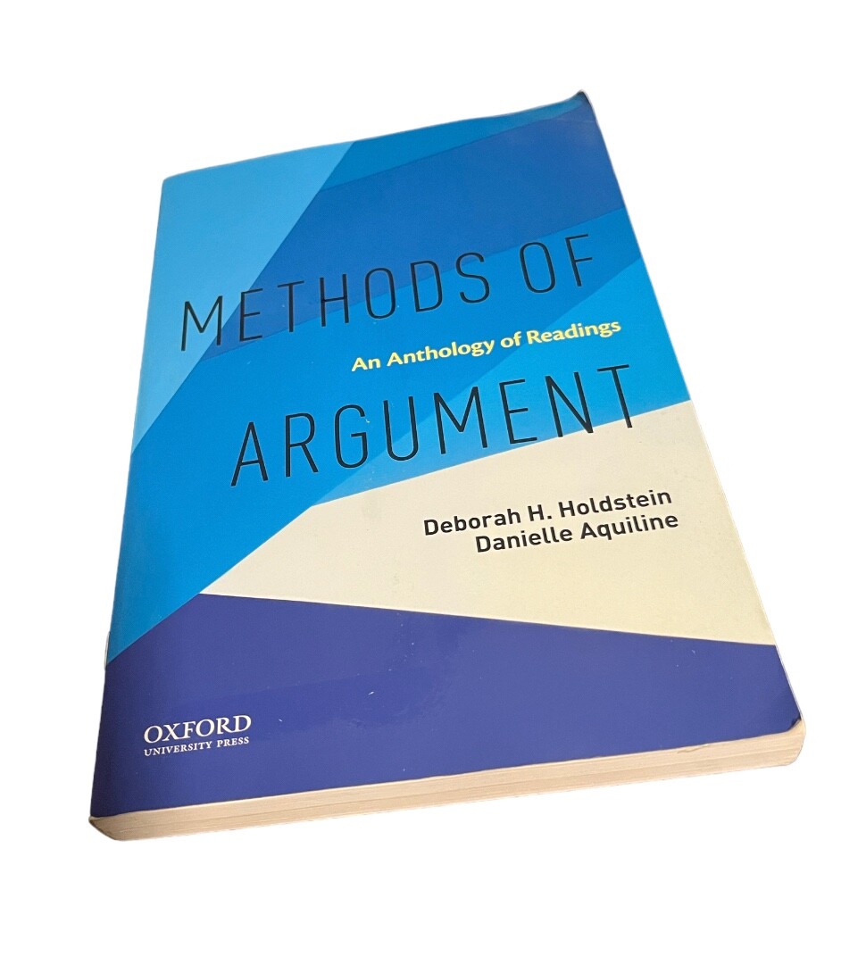 Methods of Argument: An Anthology of Readings 9780190855710| eBay