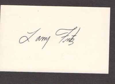 Larry Fritz 3x5 authentic autographed card Phillies | eBay