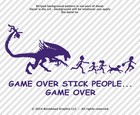 Alien Attacks Stick Figure Family Decal Alien Queen Inspired XL - 25 ...