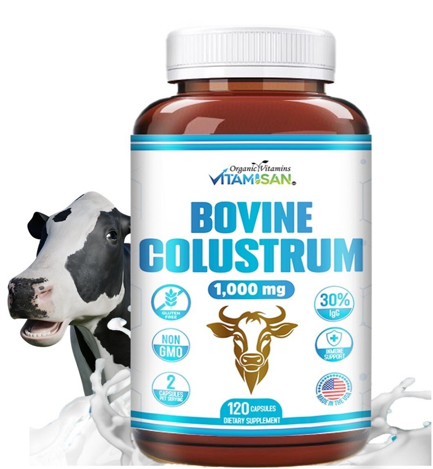 Bovine Colostrum Supplement - 30% IgG Lactoferrin, Immune Support (2 ...