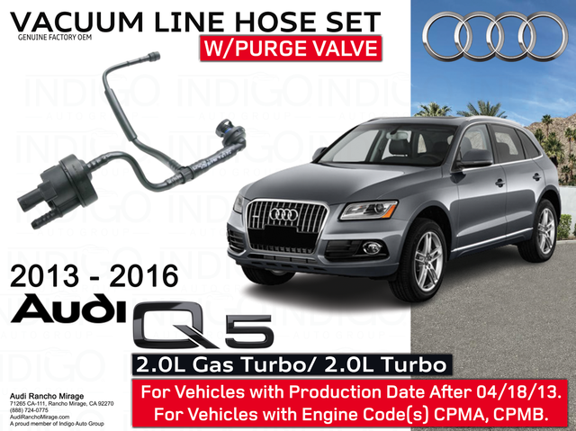 2013-2016 AUDI Q5 Genuine Factory OEM Hose Q5-06H-133-781-CL for sale ...