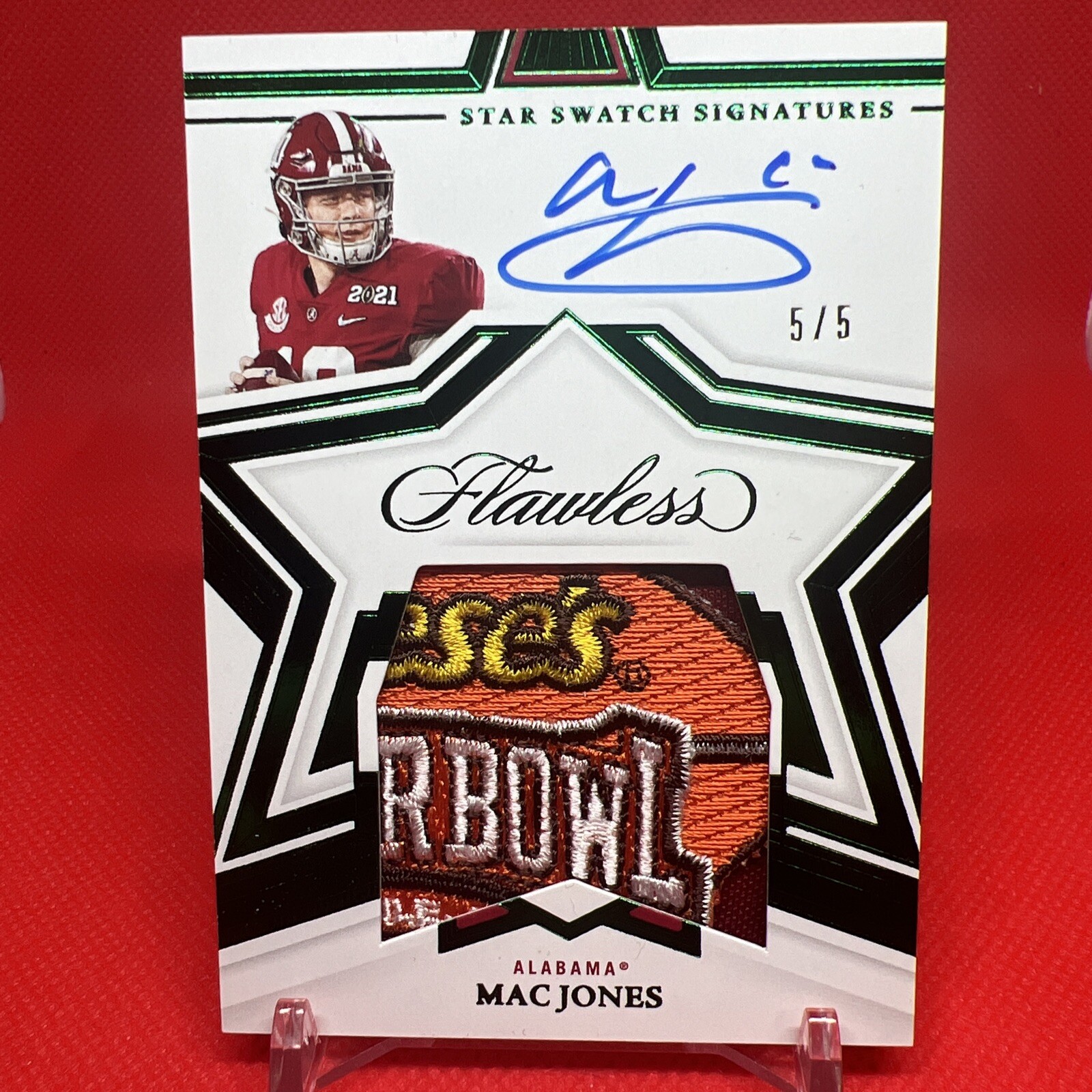 2022 Panini Flawless Collegiate - Star Swatch Signatures Emerald #SS ...